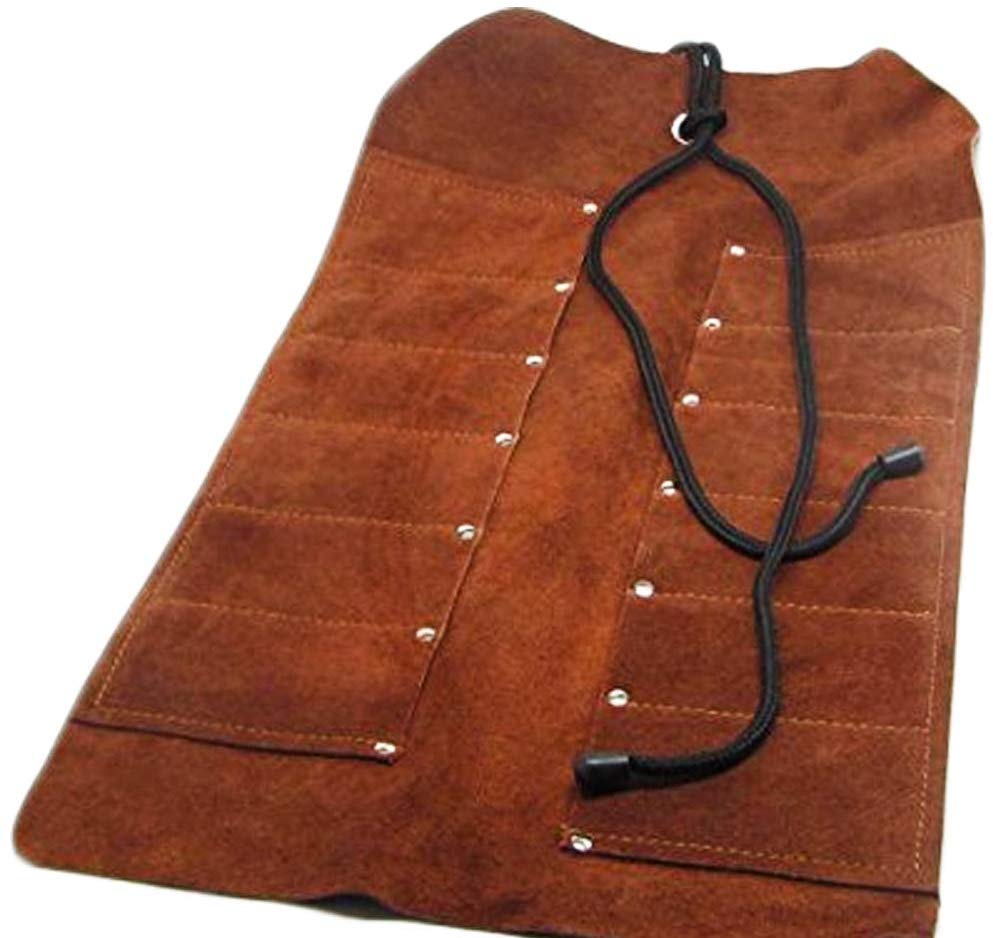 12 Pocket Leather Tool Roll - UJ Ramelson Co