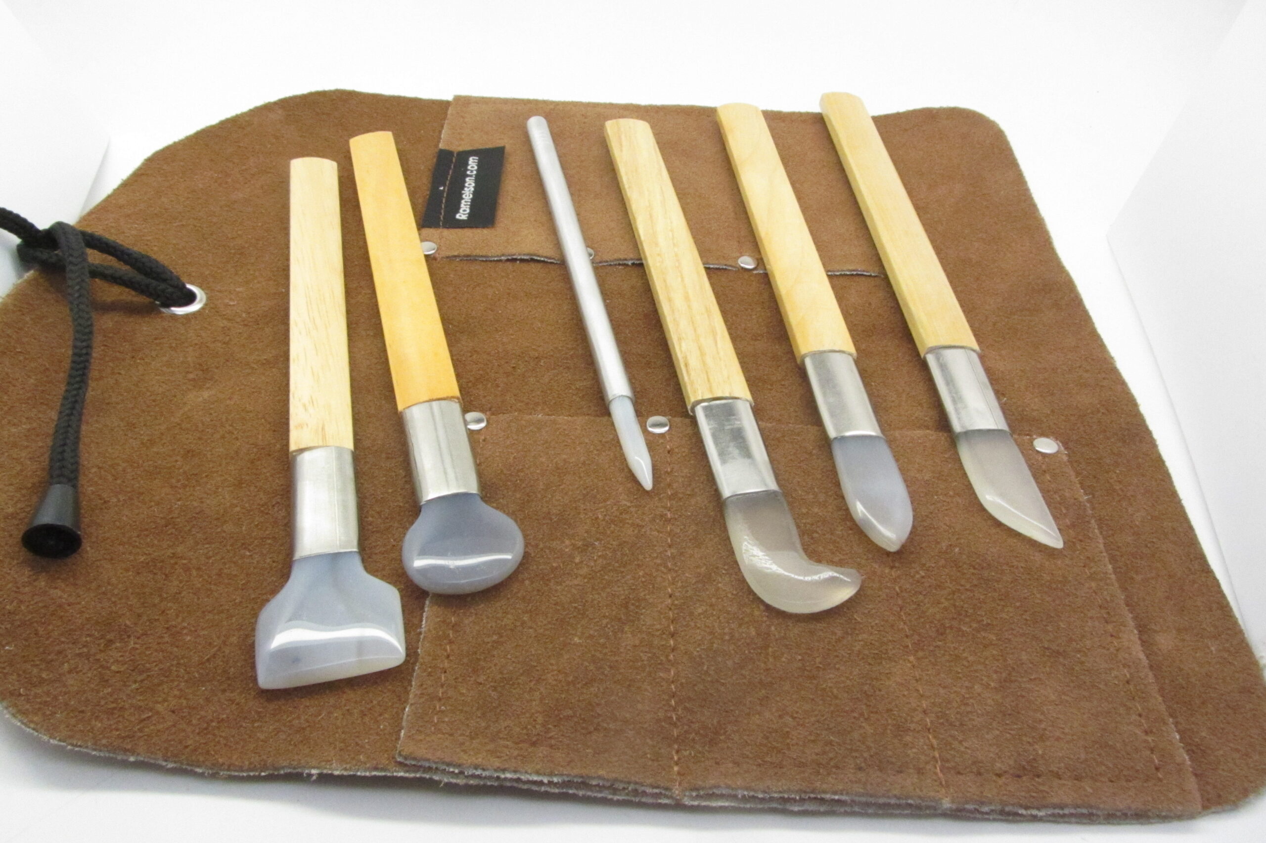 Agate Burnishers 6pc Set Bezel Gold Silver Leaf Bookbinding Jewelry ...